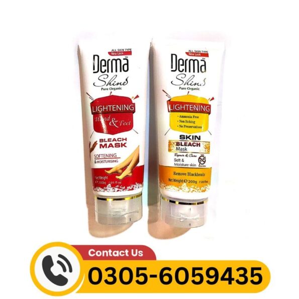 Derma Shine Hand $ Feet Bleach Mask in Pakistan - 03000395620